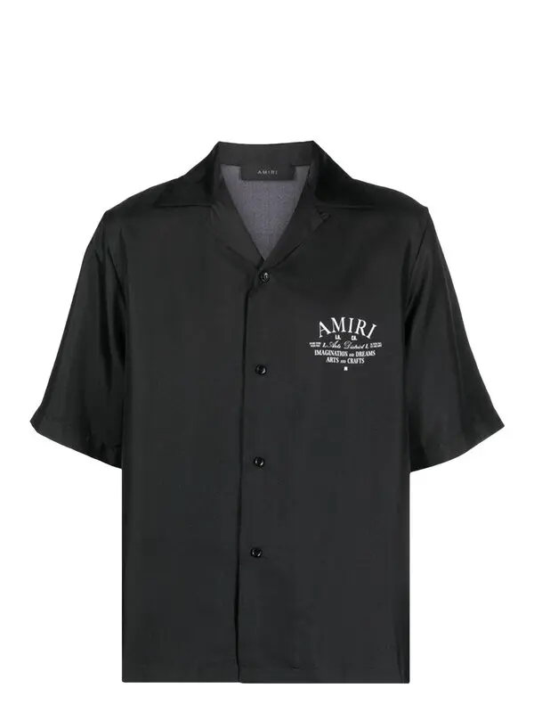 Amiri Arts District Bowling Shirt - Black