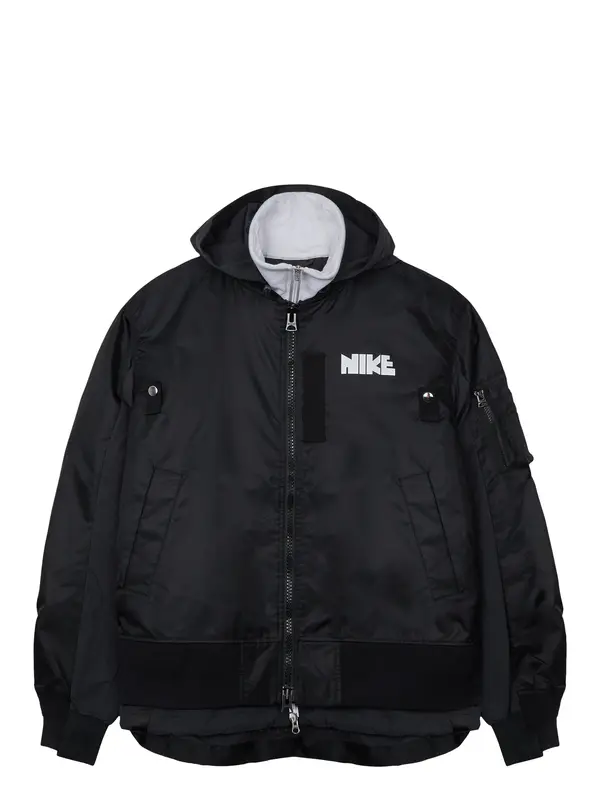 Nike X Sacai Layered Bomber Jacket - Black