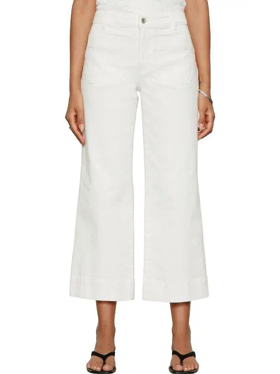 Sanctuary Marine Crop Denim Pants - Bleached White