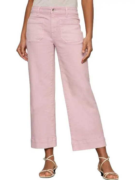 Sanctuary Marine Crop Denim Pants - Petal Purple