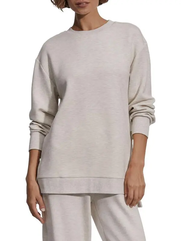 Varley Charter Oversized Sweatshirt - Ivory Marl