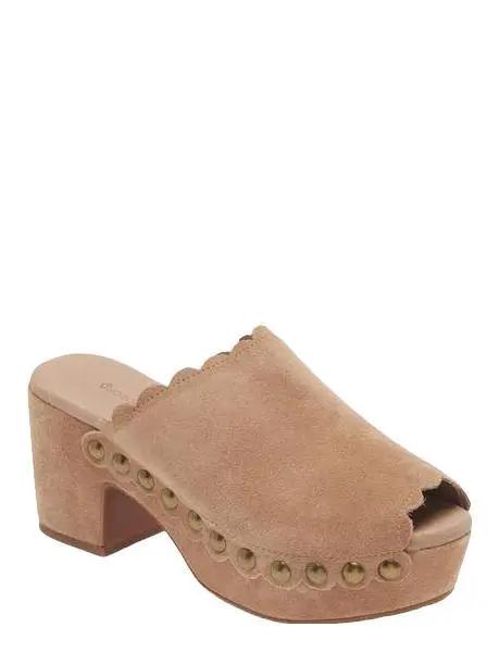 CHOCOLAT BLU Genessis Platform Sandal - Latte Suede