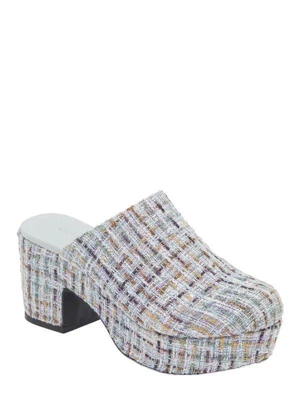 CHOCOLAT BLU Gertie Platform Clog - Blue Multi Tweed