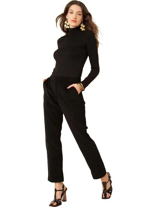 Hale Bob Lena Corduroy Pant - Black