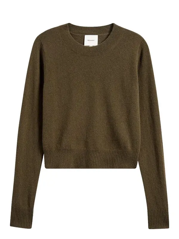 REFORMATION Dana Recycled Cashmere Blend Sweater - Pine Tree