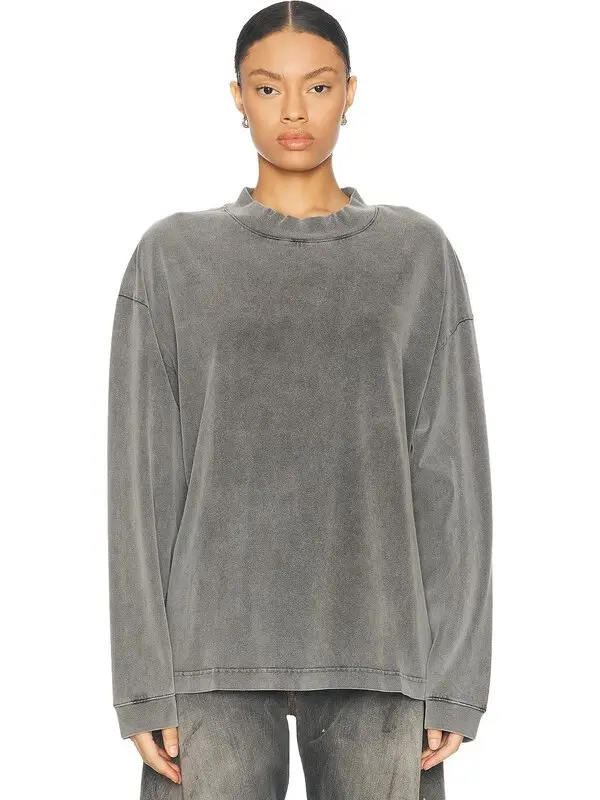 Acne Studios Enick Long Sleeve T-shirt - Faded Black