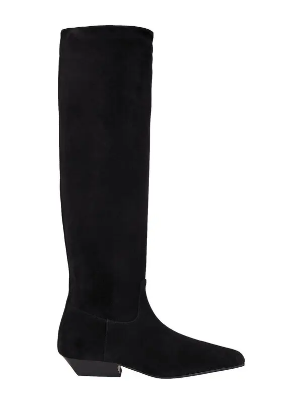 Khaite Marfa Flat Knee High Boot - Black
