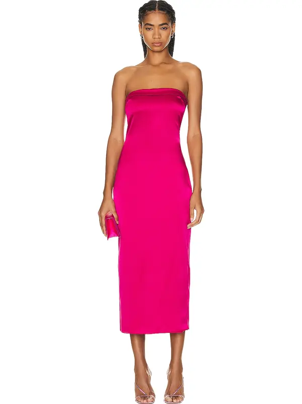 Sablyn Severine Strapless Dress - Lipstick