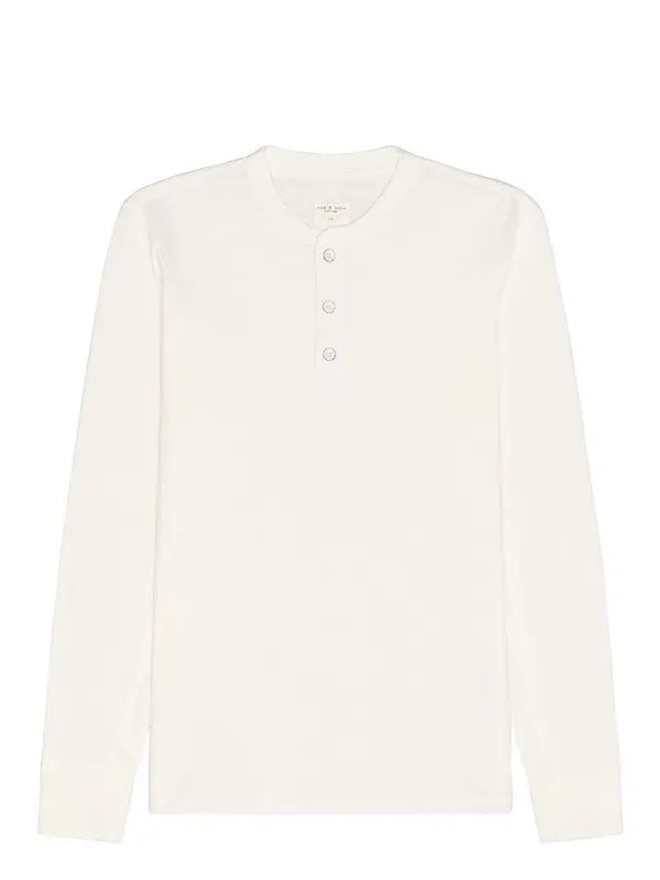 Rag & Bone Classic Henley - White