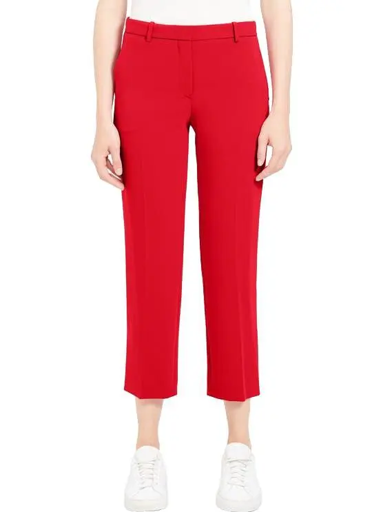 Theory Tailored Ankle Trousers - Geranium