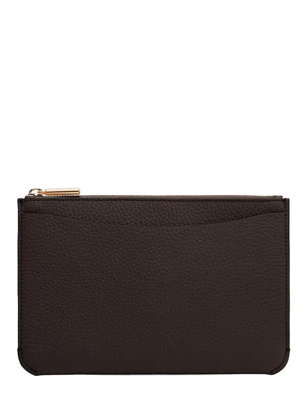 Cuyana Italian Leather System Zipper Pouch - Mocha