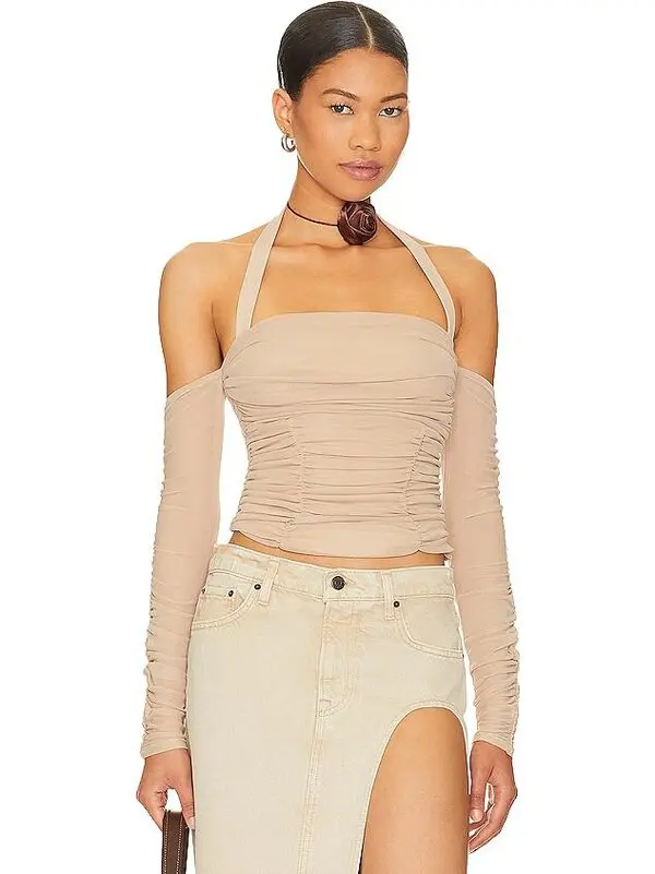 LOVERS AND FRIENDS Lylah Top - Buff Beige
