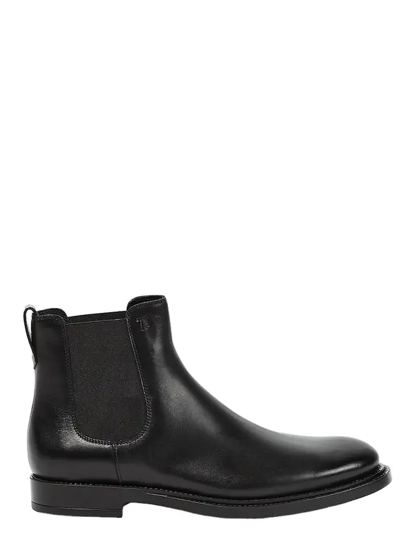 TOD'S Leather Ankle Boots - Black