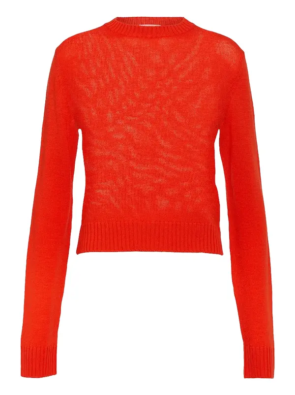 JIL SANDER Wool Sweater - Red