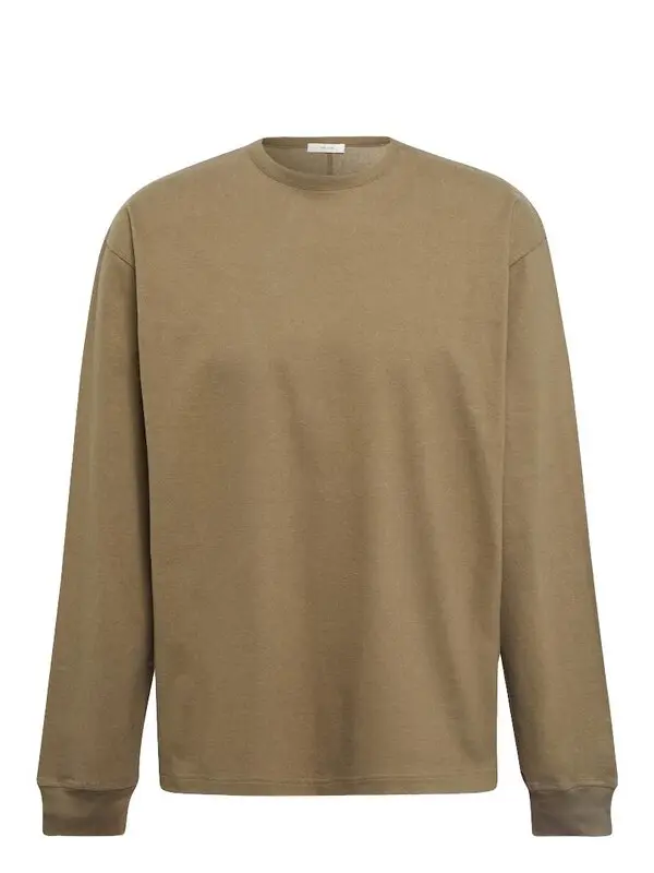 THE ROW Kirk Cotton Jersey Top - Beige