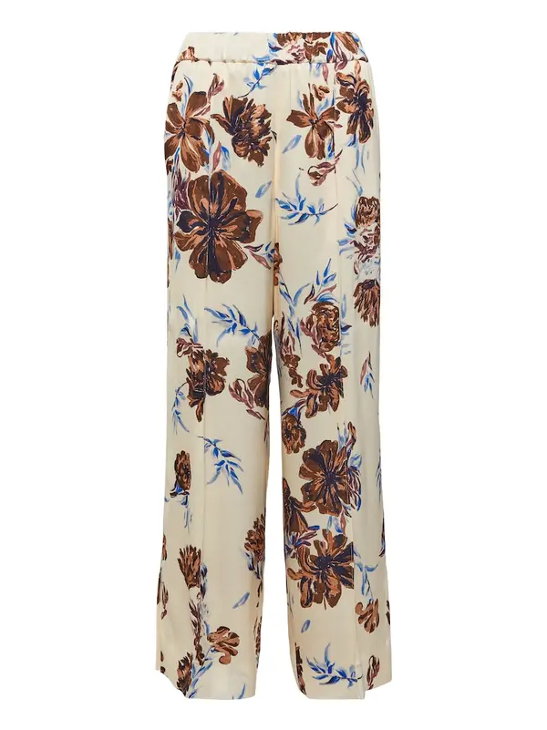JIL SANDER Floral Print Wide-leg Pants - Multicoloured