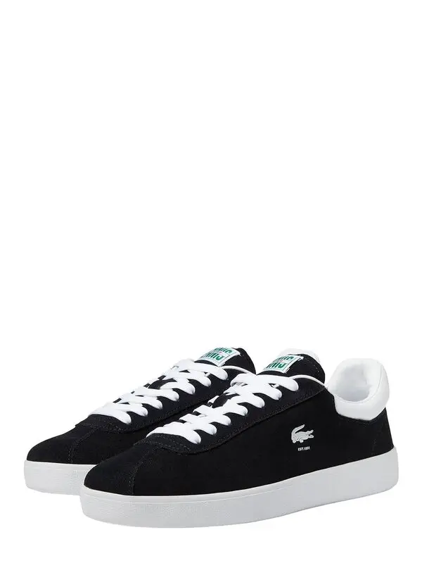 Lacoste Baseshot 223 1 Sfa Suede Lace-up Sneakers - Black