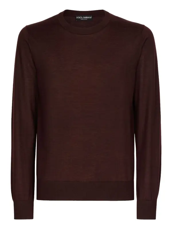 Dolce & Gabbana Round-neck Cashmere Sweater - Brown