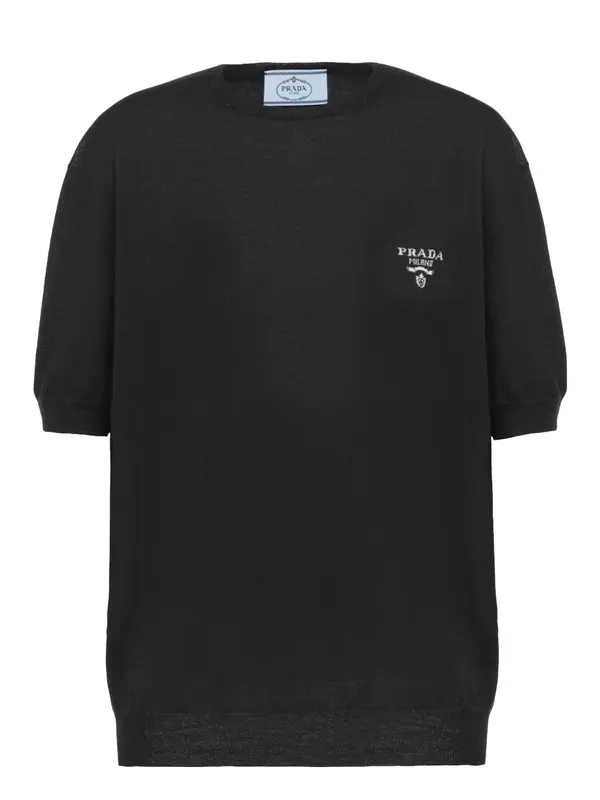 Prada Crew-neck Cashmere Jumper - Black