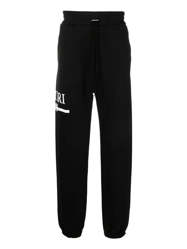Amiri Logo-print Cotton Track Pants - Black