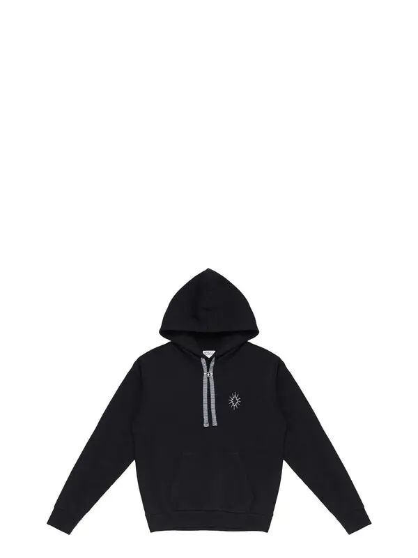 COUNTY OF MILAN Eclipse Cross Cotton Hoodie - Black
