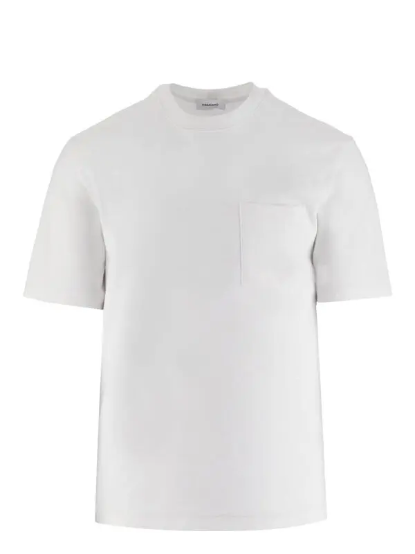 FERRAGAMO Stripe-detail Short-sleeve T-shirt - White