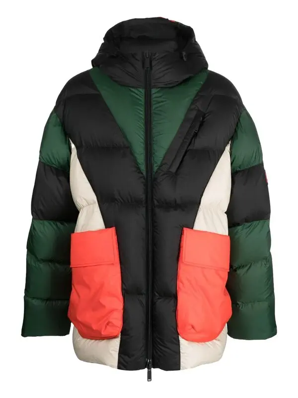 Dsquared2 Colour-block Panelled Padded Jacket - Black