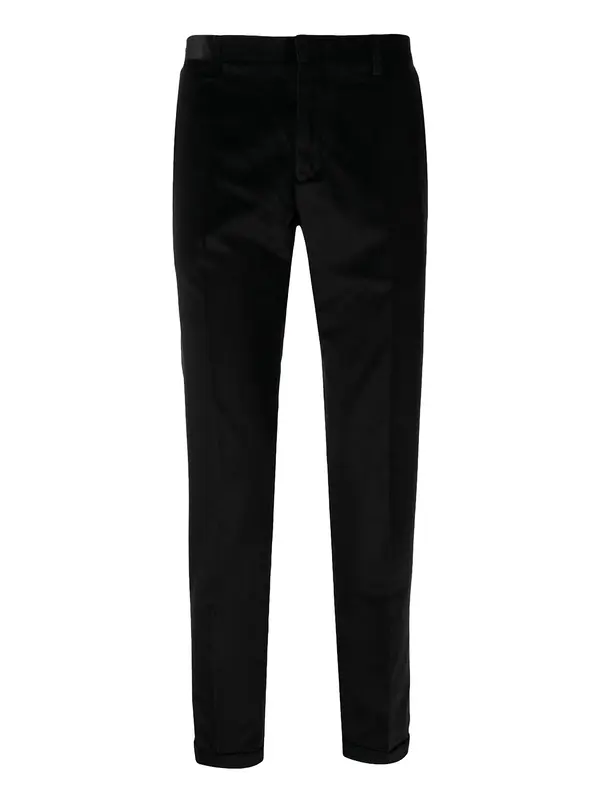 Paul Smith Velvet Straight-leg Suit Trousers - Black
