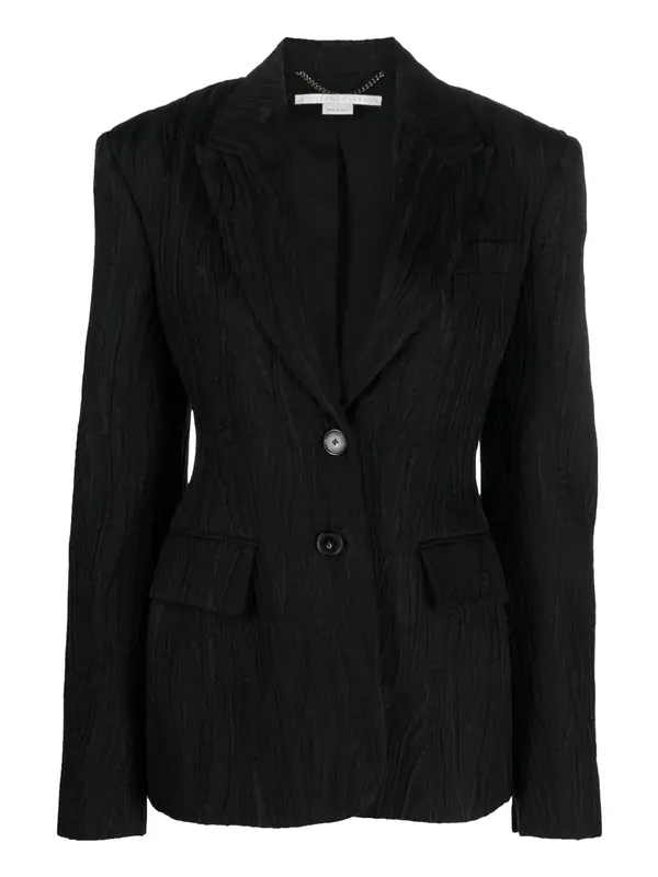 Stella McCartney Jacquard Single-breasted Blazer - Black
