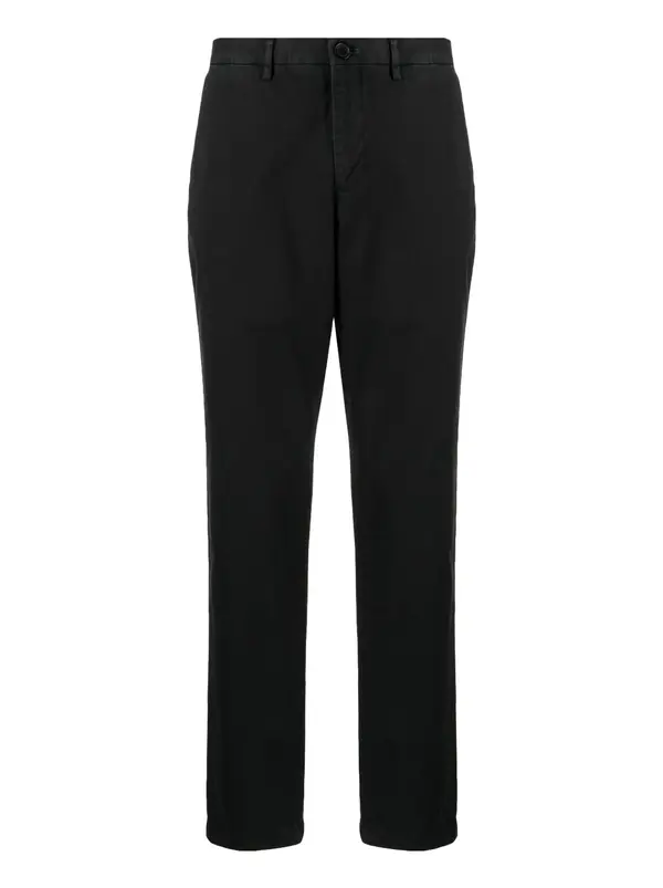 Paul Smith Zebra-embroidered Twill Trousers - Black