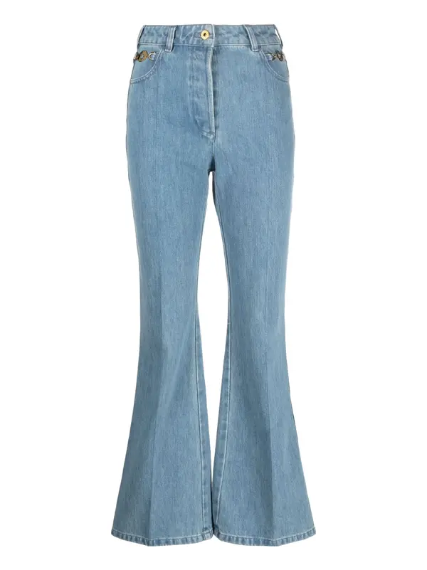 Patou Organic Denim Flared Jeans - Blue