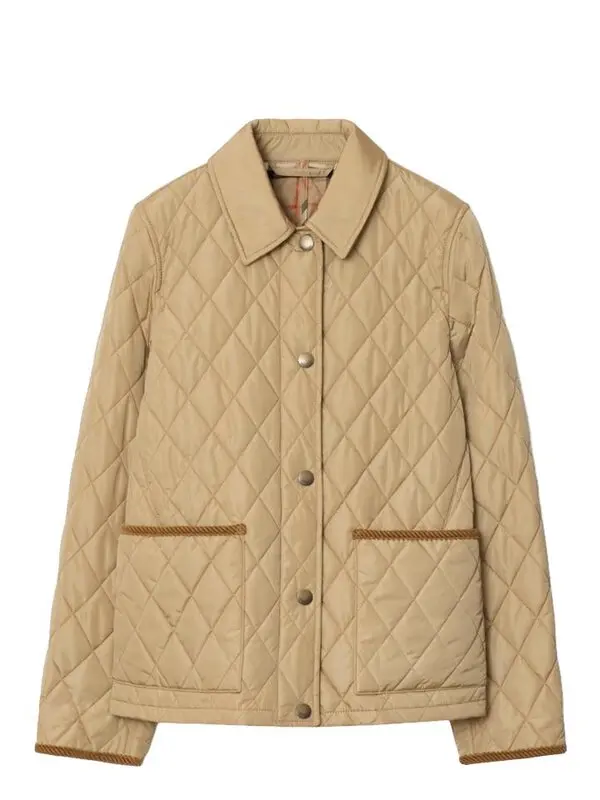 Burberry Quilted Nylon Jacket - Beige/sand