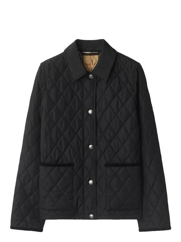Burberry Quilted Nylon Jacket - Black/sand