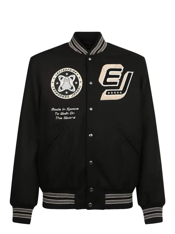 ENTERPRISE JAPAN Varsity Jacket - Black