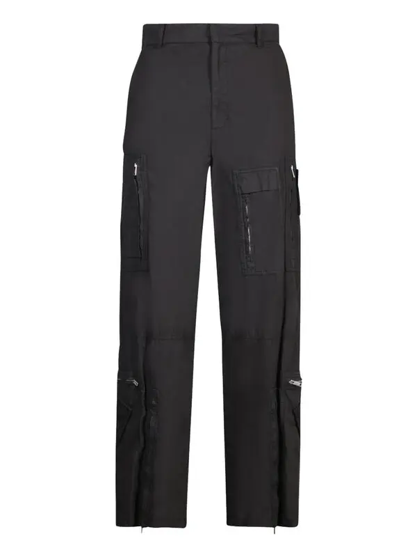 Givenchy Stretch Cotton Trousers - Black