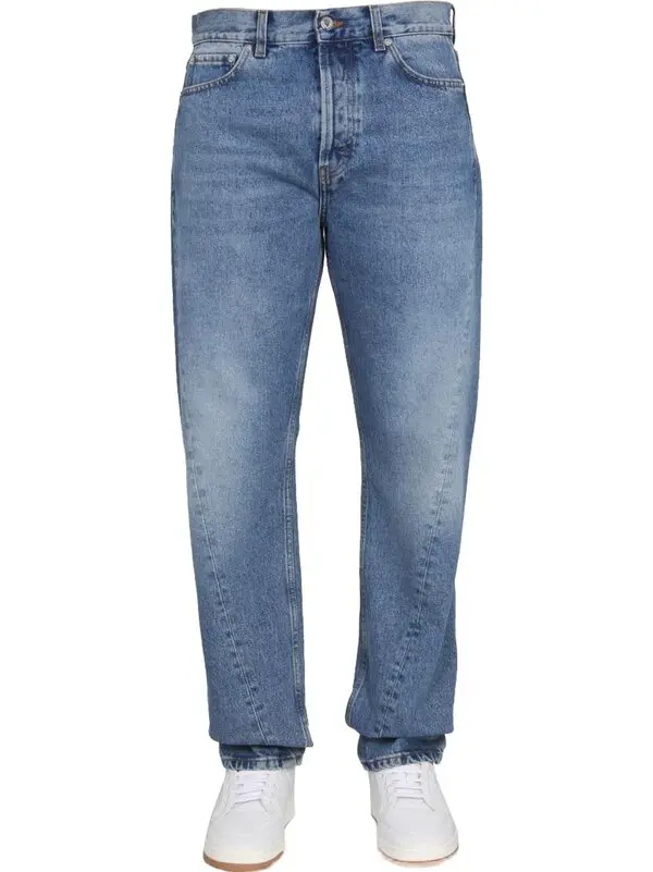 Séfr Twisted Straight Leg Jeans - Blue