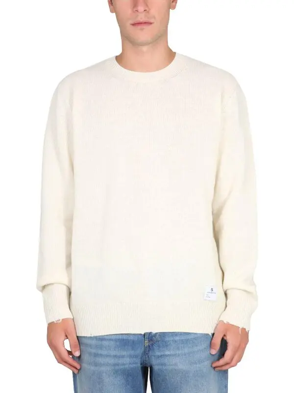 DEPARTMENT 5 Cross-neck Ribbed Collar - White