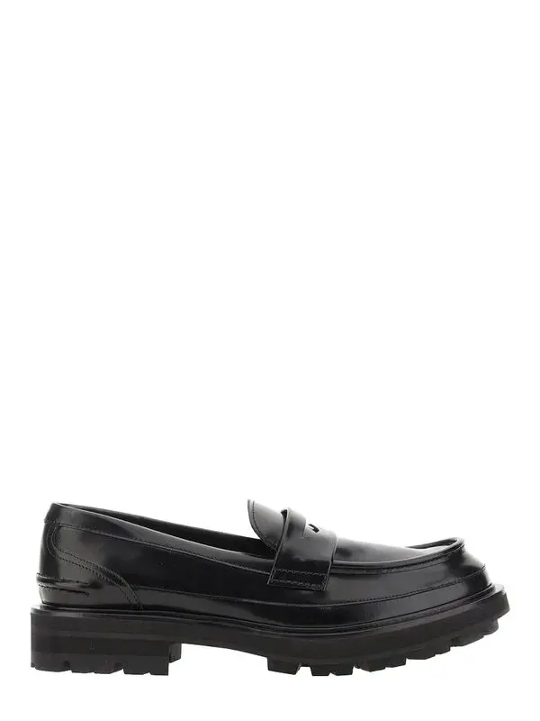 Alexander McQueen Leather Loafer - Black