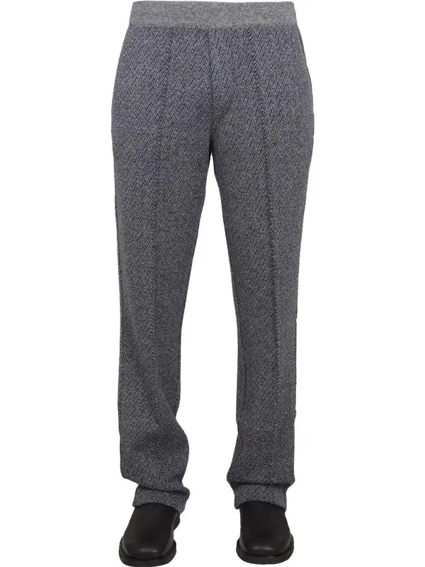 Missoni Chevron Wool Pants - Grey