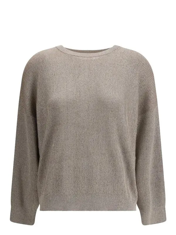 Brunello Cucinelli Lurex Sweater - Beige
