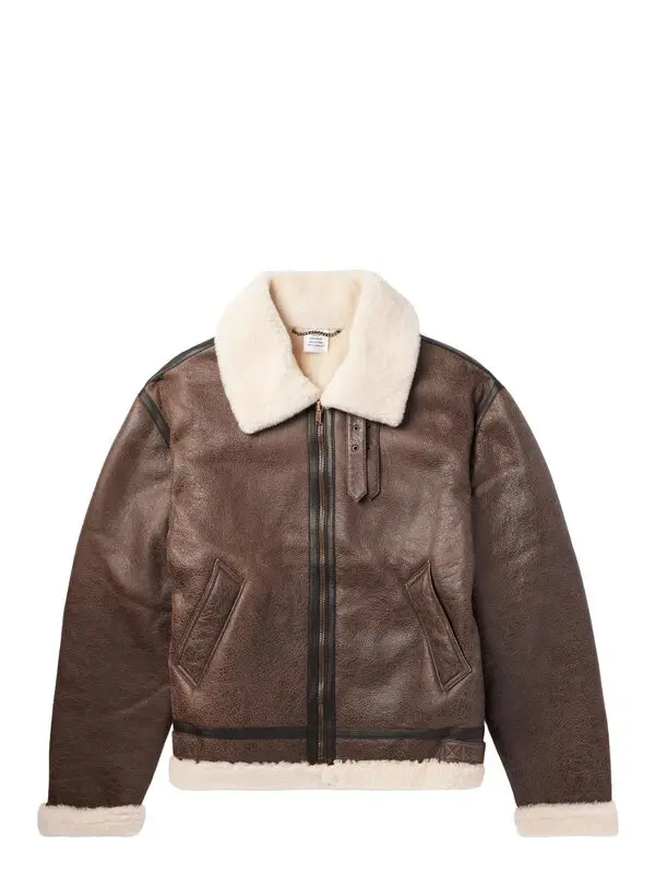 Vetements Shearling Jacket - Brown