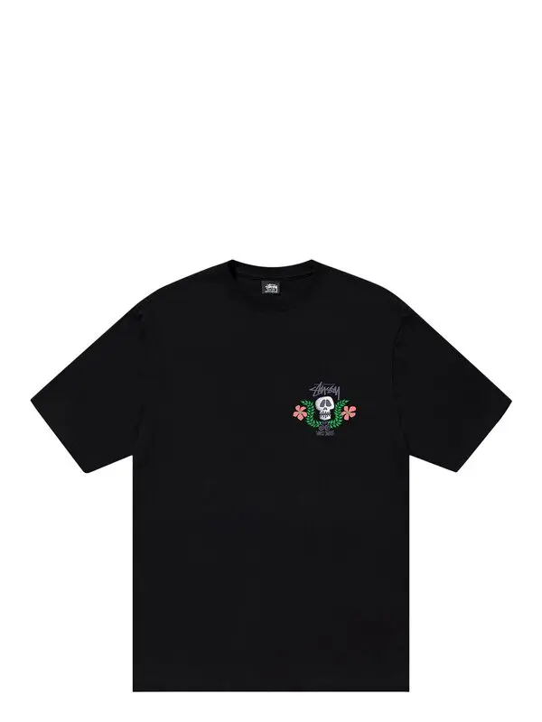 StÜssy Skull Crest Tee - Black