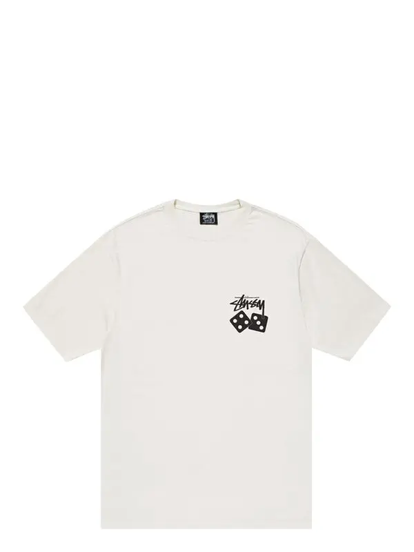 StÜssy Dice Pigment Dyed Tee 'natural - White