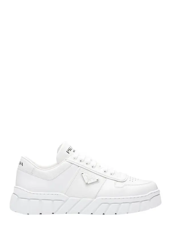 Prada Leather Sneakers - White