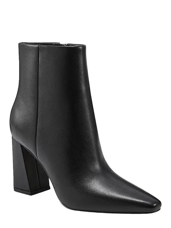 MARC FISHER LTD. Yanara Snip Toe Booties - Black Leather