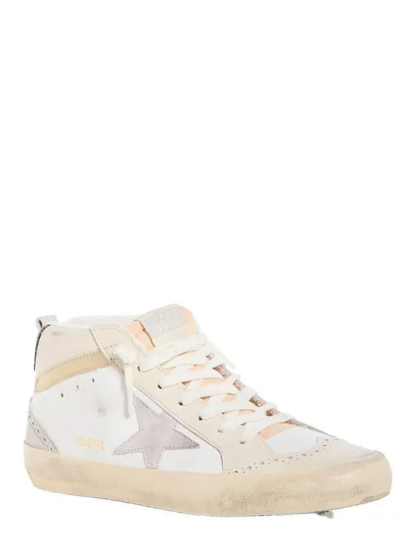 GOLDEN GOOSE Mid Star Mid Top Sneakers - White/ivory