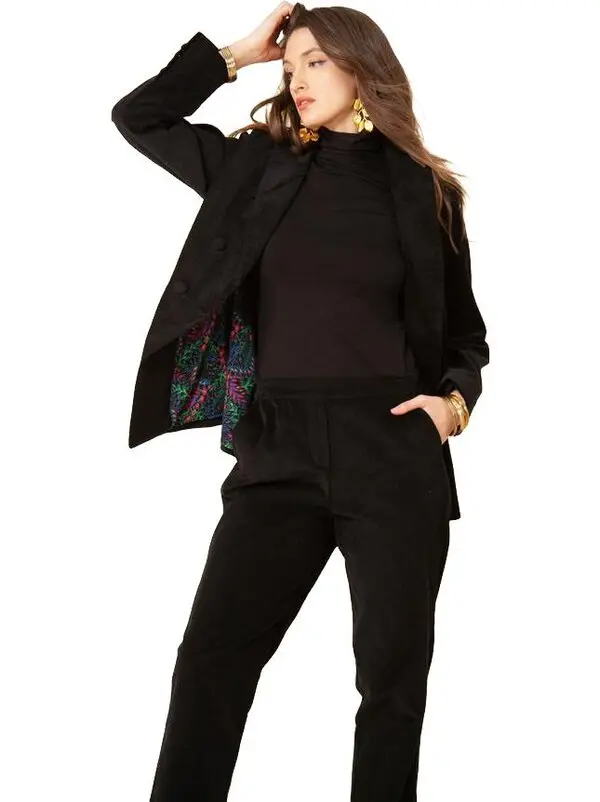 Hale Bob Lea Corduroy Blazer - Black