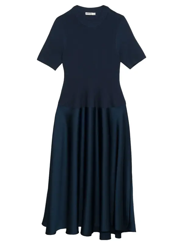 Simkhai Marionne Knitted-panel Midi Dress - Blue