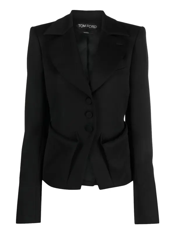 TOM FORD Tailored Single-breasted Blazer - Black