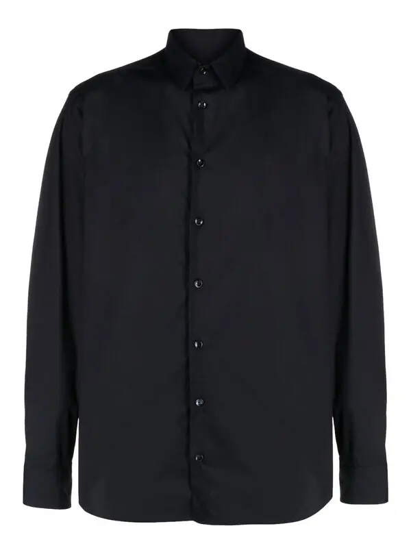 Giorgio Armani Long-sleeved Button-up Shirt - Blue